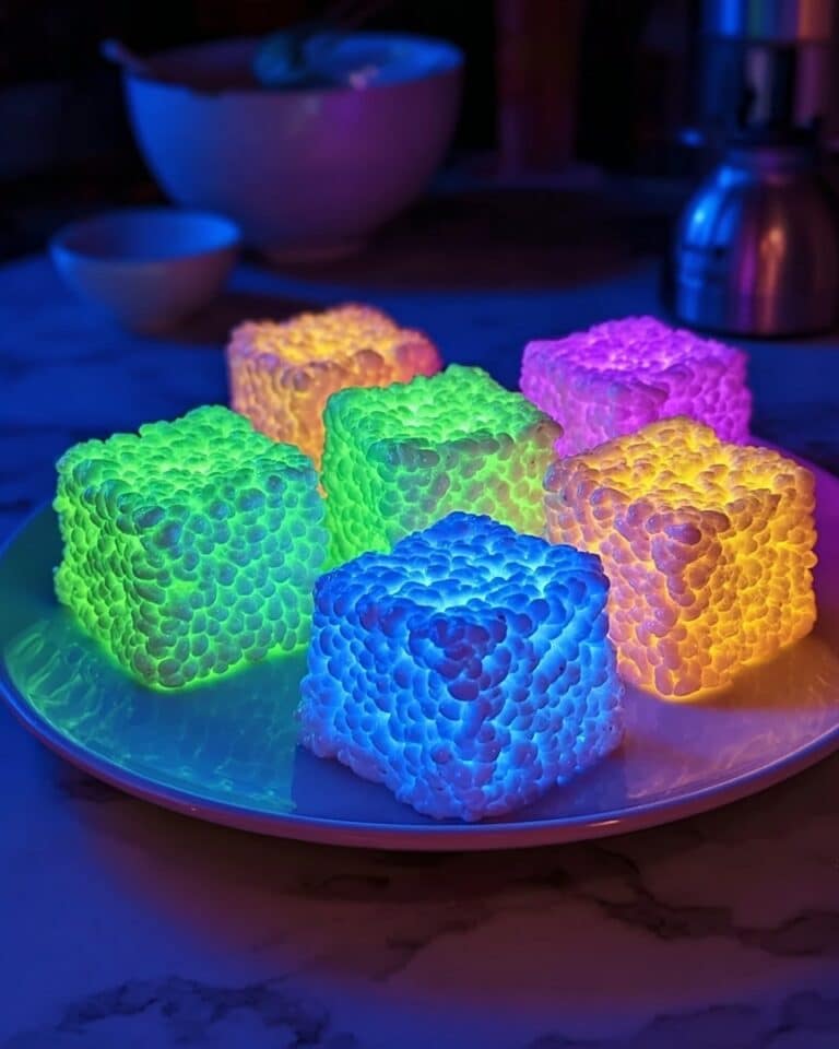 Glow-in-the-Dark Rice Krispies Treats: Magical Neon Dessert
