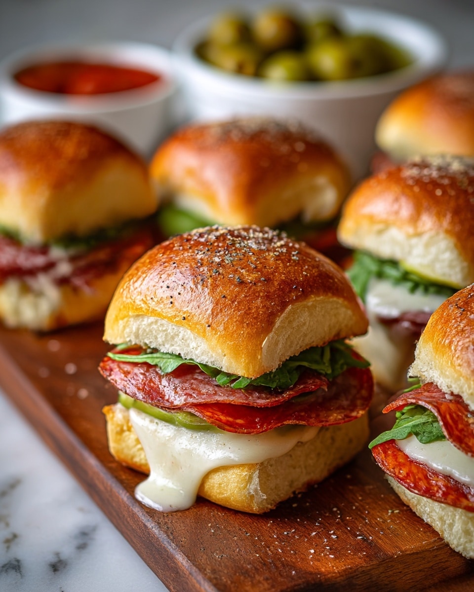 Hot Italian Sub Sliders - Delicious Party-Ready Italian Sliders